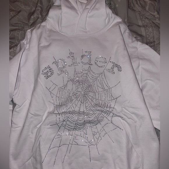 Shirts | Sp5der Og Rhinestone Hoodie | Poshmark